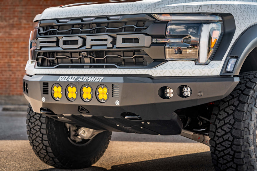 Stealth Front Non-Winch Bumper | Round Holes - Texture Black – Road Armor