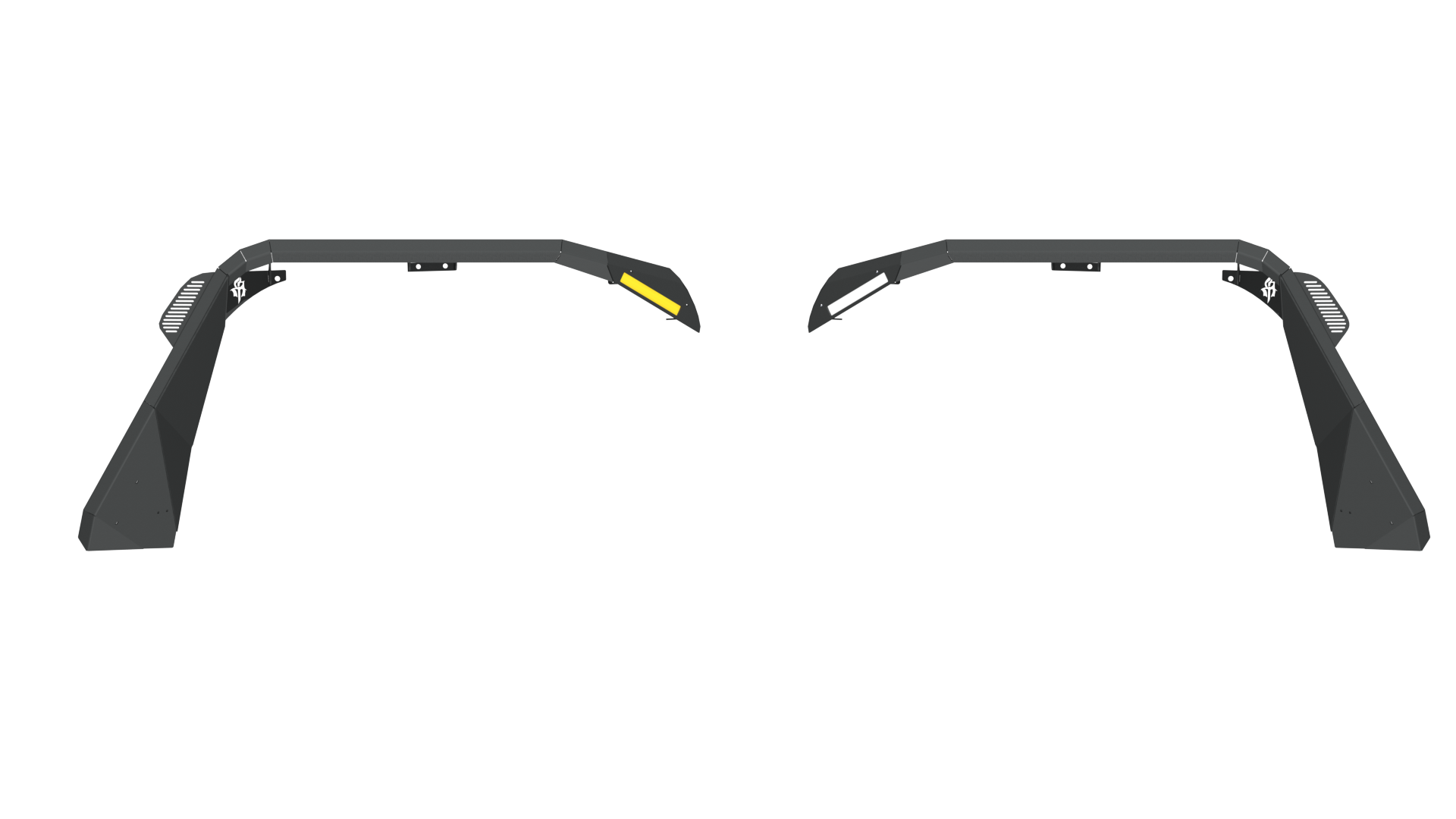 Stealth Front Fender Flare Body Armor w/ Switchback LED DRL - Texture ...