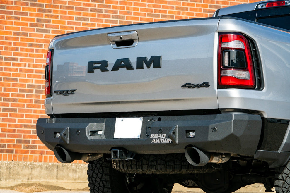 Stealth Rear Non-Winch Bumper - Texture Black 2019-2021 RAM 1500 – Road ...
